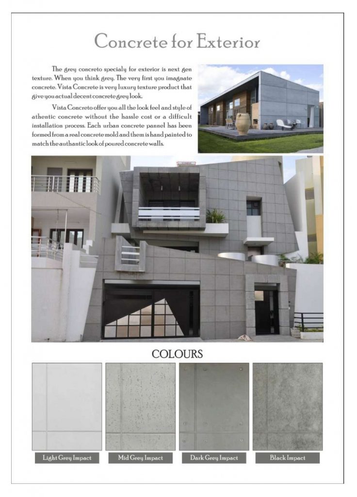 Natural Concrete Texture Company in India-Vista Paints